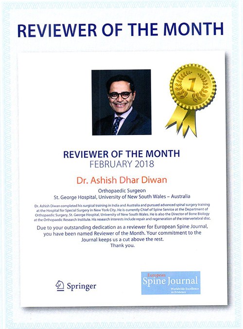 Dr Ashish Diwan | Orthopaedic Spine Surgeon Sydney | Spinal Surgery ...